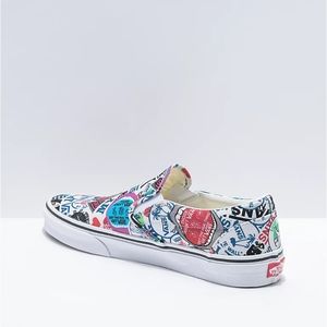 Vans | Shoes | Vans Slipon Mashup Stickers Skate Shoes | Poshmark